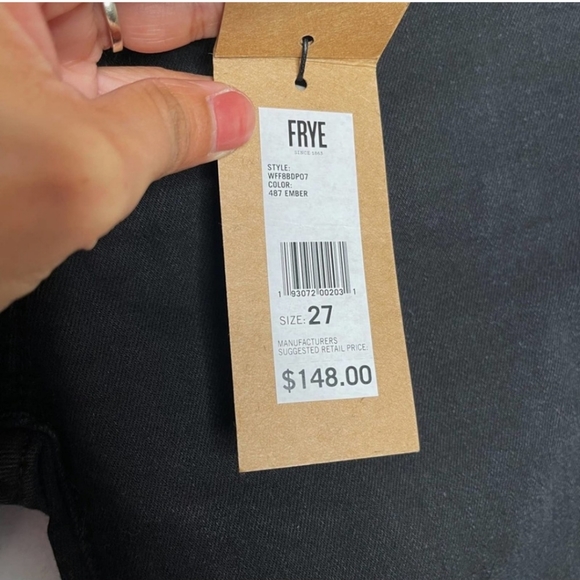 Frye | Jeans | Nwt Frye Addie Black Ember Skinny Jeans | Poshmark